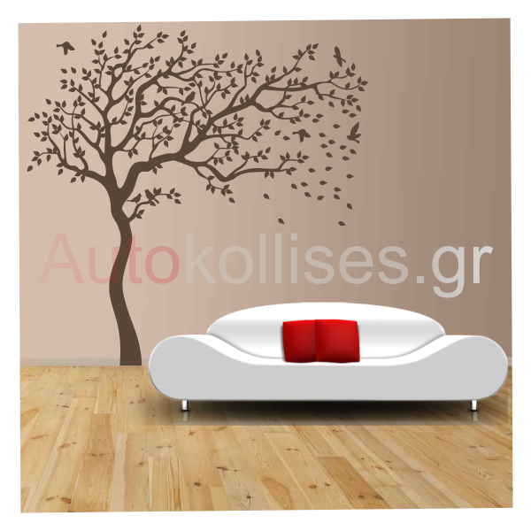 Stickers τοίχου | ΔΕΝΤΡΟ ΜΕ ΠΟΥΛΙΑ 01- Autokollises.gr